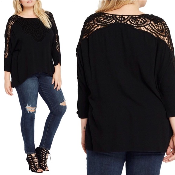 Tops | Nwt Plus Size Black Top | Poshmark